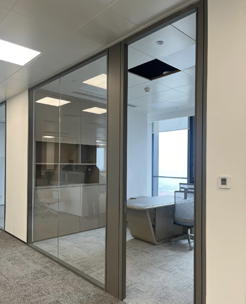 Office partitions, single-glass partitions, double-glass partitions ...